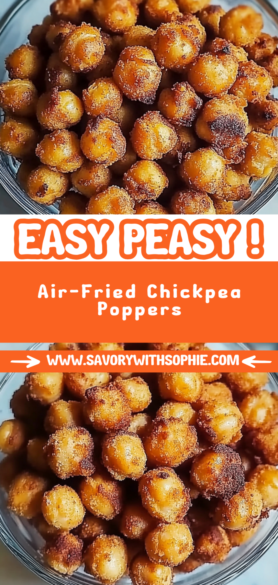 Crunchy Air-Fried Chickpea Poppers - Healthy & Delicious - Savory with ...