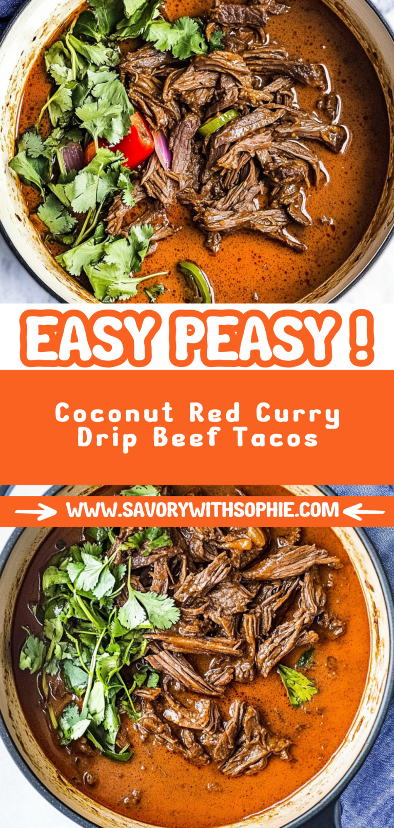 Irresistible Coconut Red Curry Drip Beef Recipe - Savory with Sophie